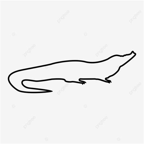 Crocodile It Is Black Icon Circus African Gator Vector Circus African