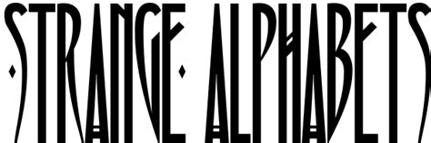 Strange Alphabets Font