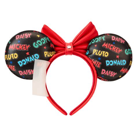 Mickey And Friends Classic All Over Print Mini Backpack With Ear Headband