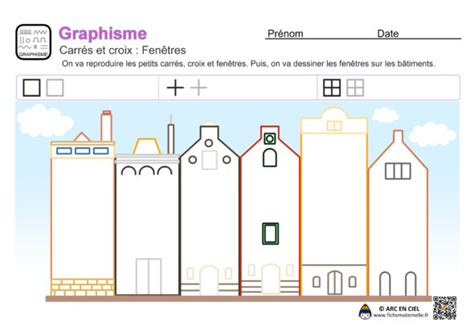 Graphisme Carrés et croix ARC EN CIEL