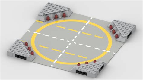 Lego Moc Modular 32x32 Landing Pad By Aventurium Rebrickable Build