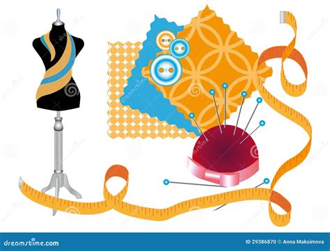 Taller De Costura Ilustración Del Vector Ilustración De Amortiguador