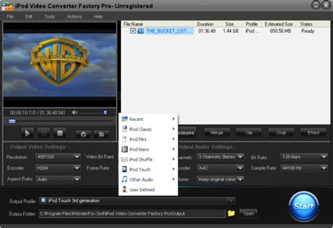 IPod Video Converter Factory Pro Convert Video To IPod IPod Touch IPod Touch IPod Nano
