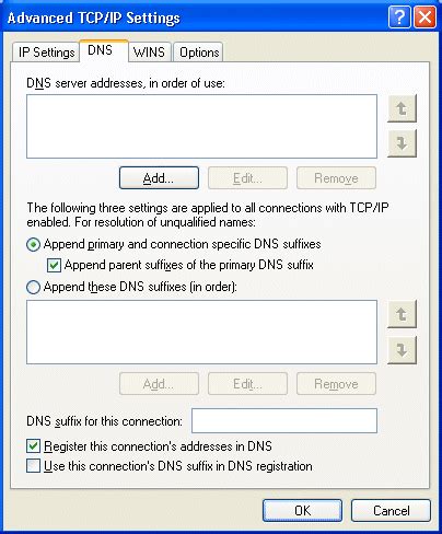 MC MCSE Configuring Windows XP Professional As A DNS Client