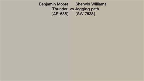 Benjamin Moore Thunder Af 685 Vs Sherwin Williams Jogging Path Sw