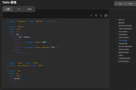 【table 表格】api介绍是否缺少部分信息 · Issue 403 · Tencenttdesign React · Github