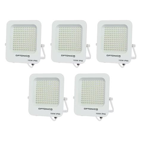 Lot De Projecteurs Led W Blanc Tanche Ip Lm W Blanc Naturel K Leroy Merlin