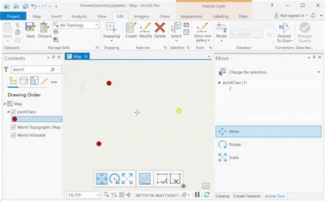 prevent geometry updates with attribute rules