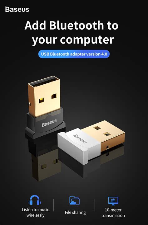 Buy Baseus USB Bluetooth Adapter 4 0 Dongle For Computer Toko Lk