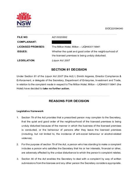 Fillable Online A Guide To Notices Displayed At Licensed Premises Fax Email Print PdfFiller