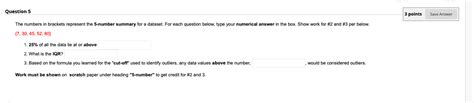 Solved Question 5 3 Points Save Answer The Numbers In
