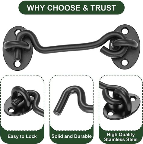 Buy Barn Door Latch 4inch Latch Hook Heavy Duty Solid Thicken