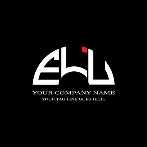 Elu Letter Logo Creative Design With Vector Graphic 7887924 Vector Art