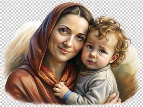 Madre Y Hijo Archivo Psd Premium