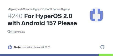 For Hyperos 20 With Android 15 Please · Issue 240 · Mlgmxyysdxiaomi