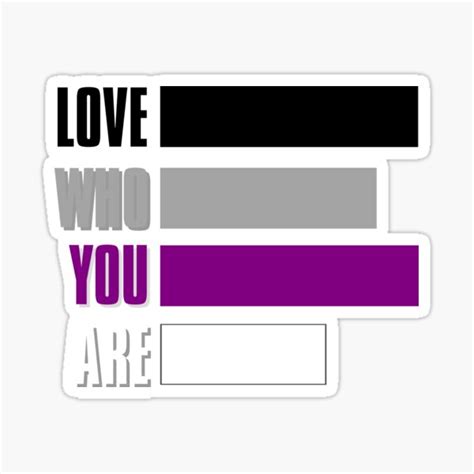 Asexual Pride Motivational Quote Motivational Slogan Sticker For