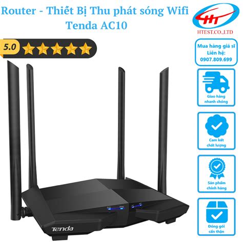 Router Thiết Bị Thu Phát Sóng Wifi Tenda Ac10 Chuẩn Ac 1200mbps Hoàng Thịnh