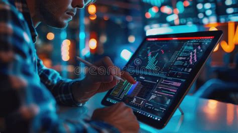 Future Technology Interface Hands Using Digital Tablet With