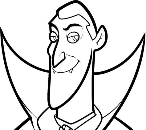 Nacrtaj Grof Dracula Lice Bojanje Coloringlib