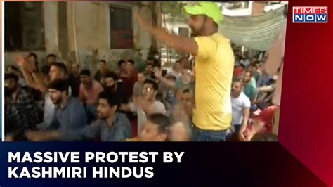 Angry Kashmiri Hindus Protest After Latest Targeted Killing In Shopian