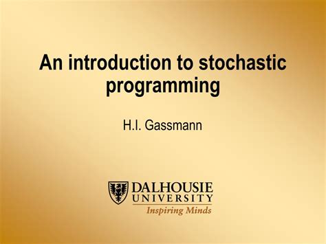 PPT An Introduction To Stochastic Programming PowerPoint Presentation ID 4302999