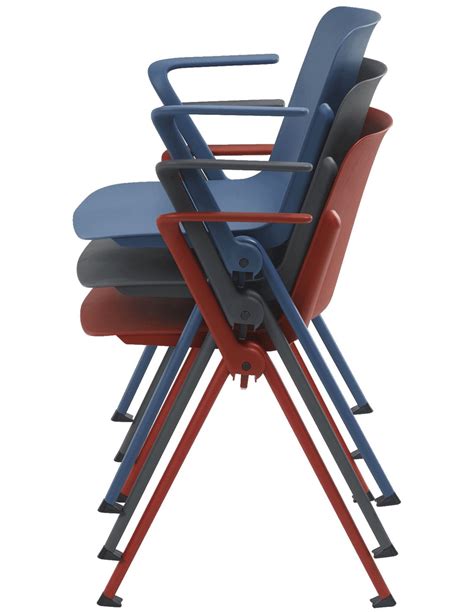 Chaise Réunion 4 pieds Empilable en Plastique 3 coloris