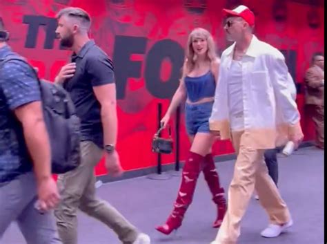 Taylor Swift And Travis Kelce Hold Hands After First Chiefs Game Watch