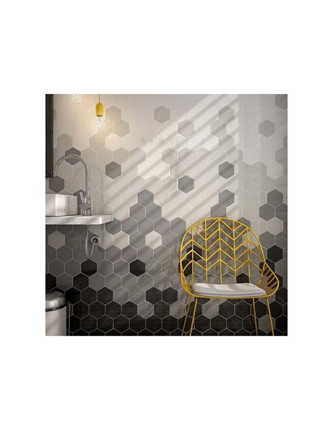 Carrelage Mural Hexagonal Blanc X Cm Scale White Matt