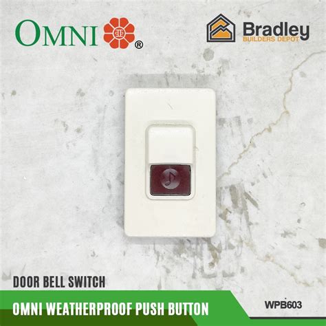 Omni Weatherproof Push Button Door Bell Switch WPB Shopee Philippines