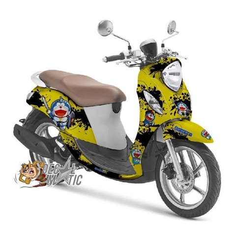 Jual Stiker Dekal Sticker Full Body Decal Motor Yamaha Fino 125 Grande FI Doraemon Di Seller