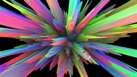 검은 배경에 그림 색상의 추상적 인 다채로운 폭발 현대적인 디자인 요소 줌 효과 3차원 형태에 대한 스톡 사진 및 기타 이미지 3차원 형태 광선 기하 도형 Istock