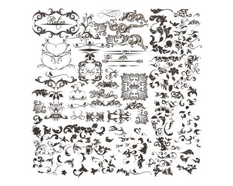 Decorative Lines Svg Lines Eps Banner Collection Pattern Line