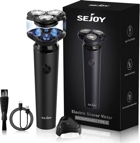 Sejoy Mens Electric Shaver 3d Razor Cordless Rechargeable Lcd