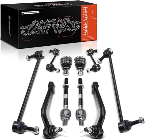A Premium Set Of 10 Front Lower Ball Joint Inner Outer Tie Rod End