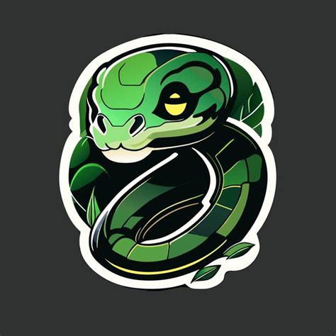 Premium Vector Snake Cartoon Character On White Background
