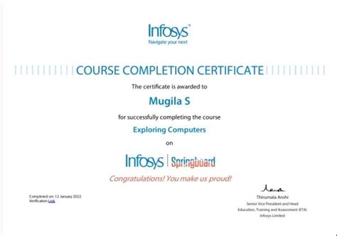 Computerscience Infosysspringboard Coursecompletion