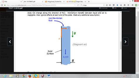 Consider Isothermal Steady Unidirectional Laminar