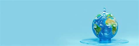 Premium Photo Earth Shaped Water Droplet For Water Conservation