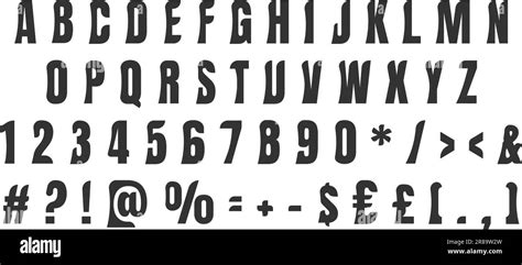 Black Bold Alphabet Set Stock Vector Image And Art Alamy