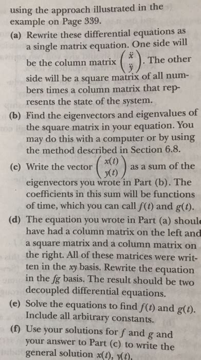 solved 6 195 walk through coupled differential equations