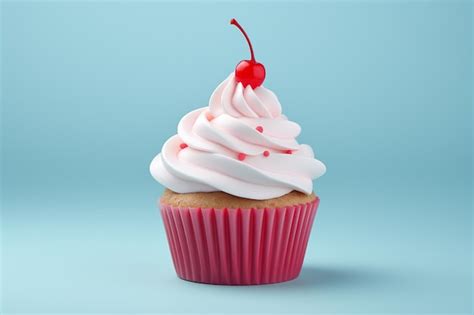 Premium Photo Cupcake In D Rendered Graphic