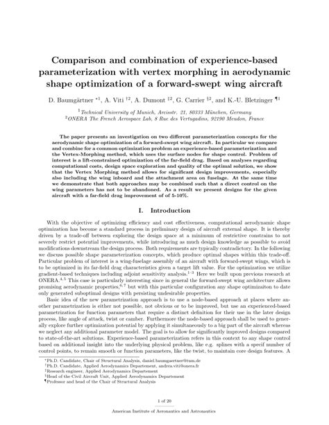 Pdf Comparison And Combination Of Experience Based Parametrization