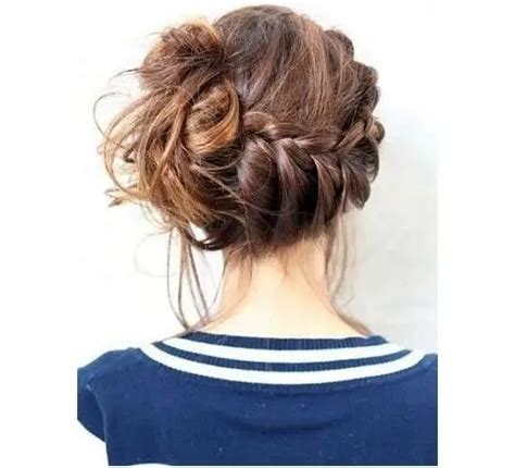 Messy Braid Bun