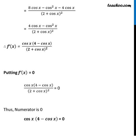 Misc Find Intervals In Which F X Sin X X X Cos X