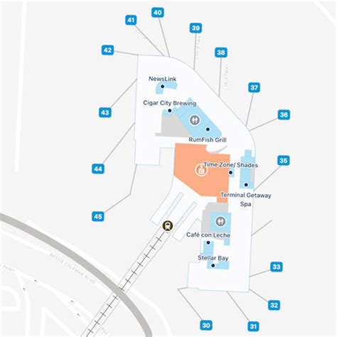 Tampa Airport Airside C Map Guide