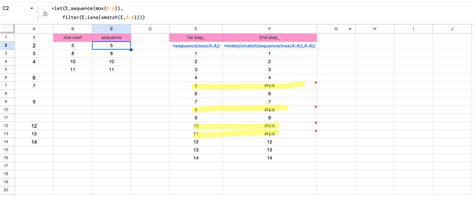 Filter How Does This Sheets Formula Enumerate Gaps In A Sequence