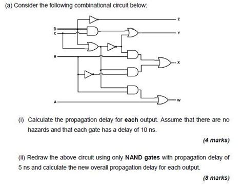 Solved A Consider The Following Combinational Circuit