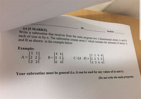 solved id e 15 marks] write a subroutine that receives