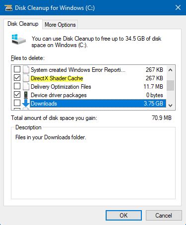 Disk Cleanup Tool Storage Sense Will Clear Downloads Folder