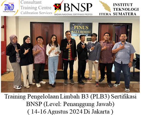 Pelatihan Sertifikasi BNSP Tempat Uji Kompetensi BMD Training Centre